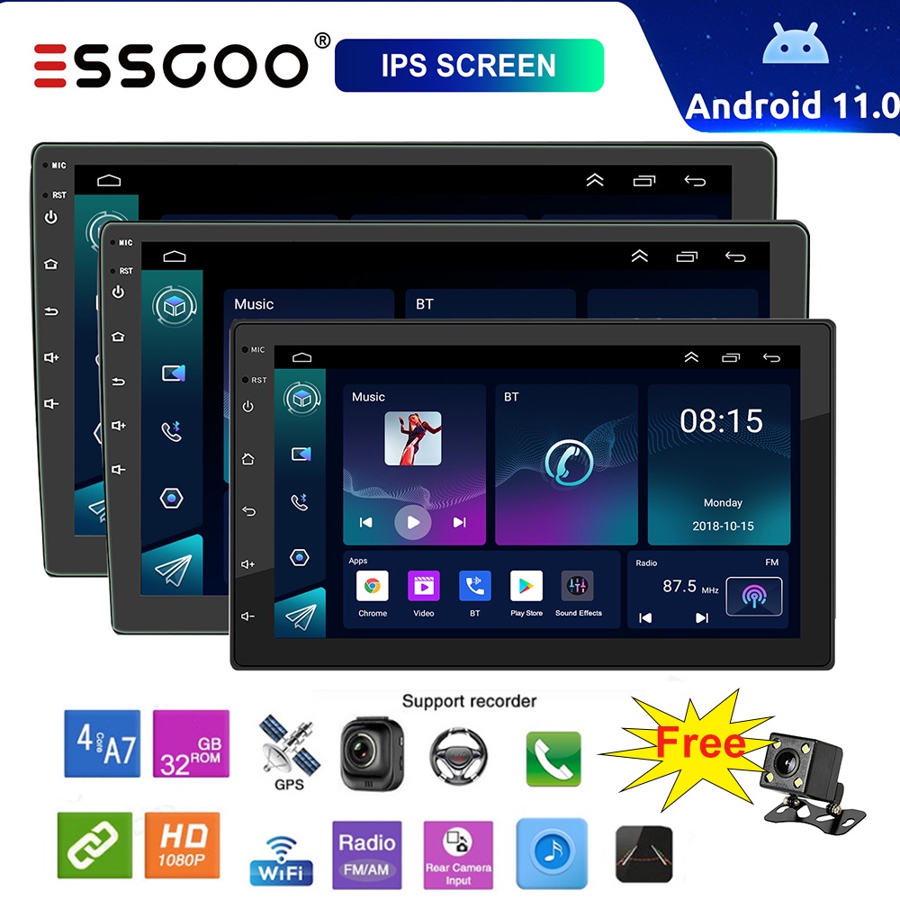 ESSGOO [ 4GB +32GB ] 7"9"10" inch Android Player WIFI GPS Bluetooth Car ...