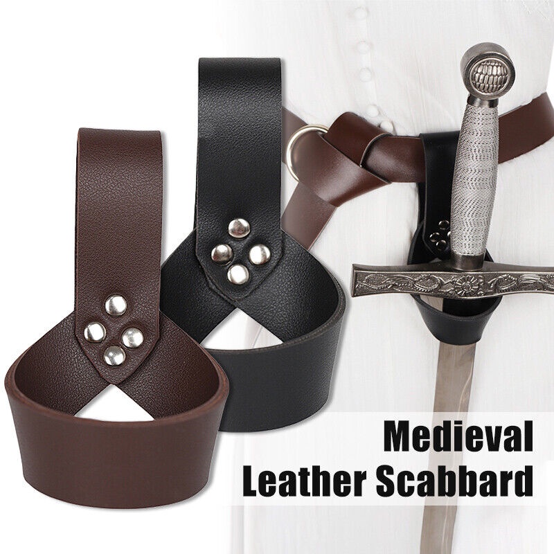 Medieval Sword Belt Waist Scabbard Sword Holder Larp Battle Costume ...