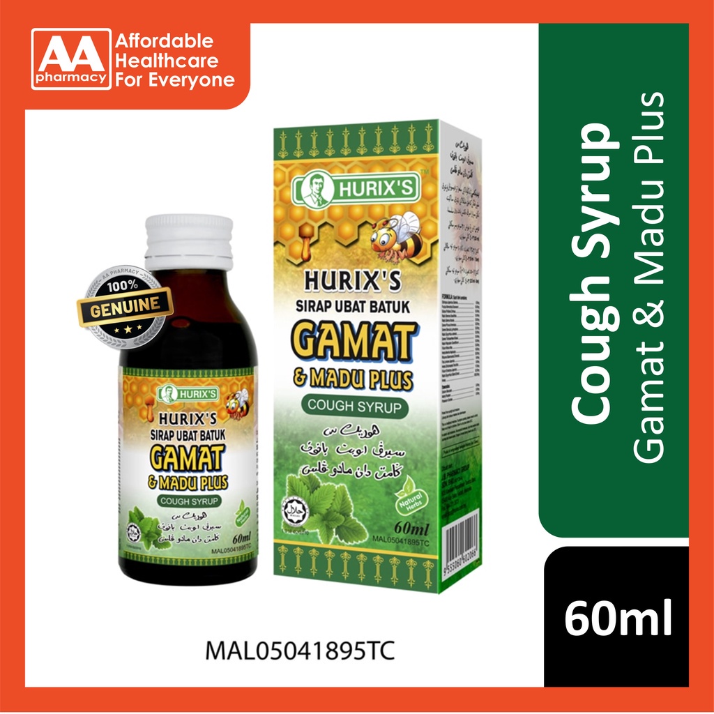Hurix's Gamat Madu Plus Syrup 60mL | Shopee Malaysia
