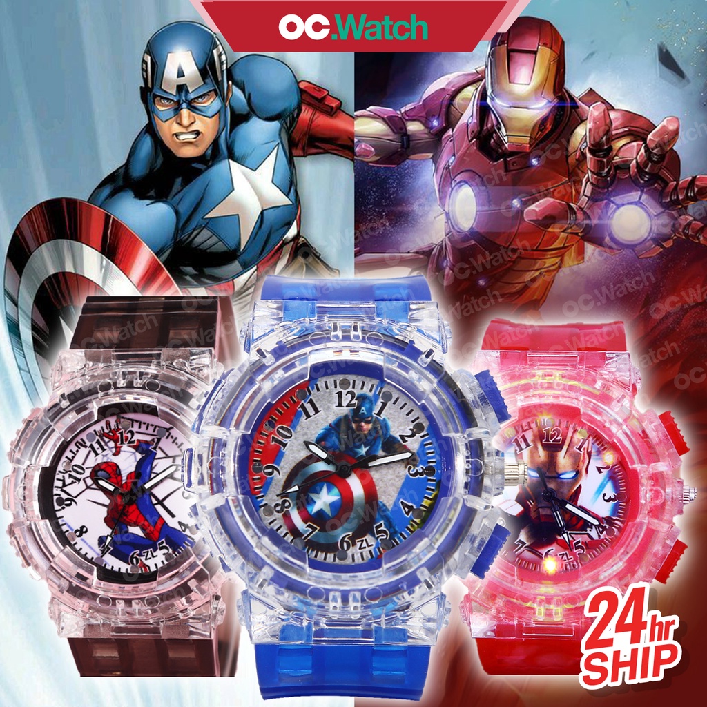 OCWatch Jam Tangan LED Budak Kartun Lelaki Perempuan Kanak Analog Kid ...