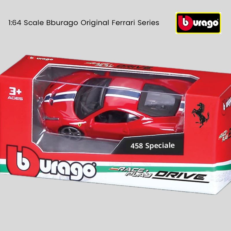[Buy 5 Free 1] Bburago 1:64 Scale Original Ferrari Series Car 458 ...