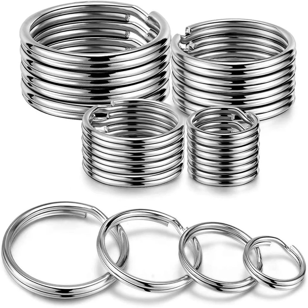 Key Holder Multipurpose Silver Plated Metal Keychain Ring DIY Keychain ...