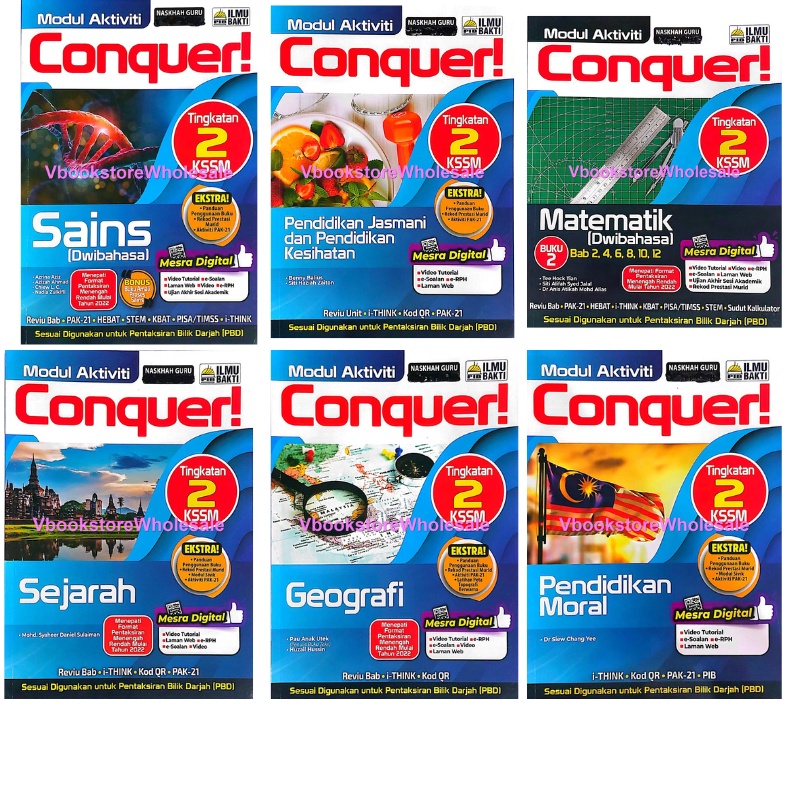 ILMU BAKTI MODUL AKTIVITI CONQUER SERIES TINGKATAN 2 ( EDISI GURU) | Shopee Malaysia