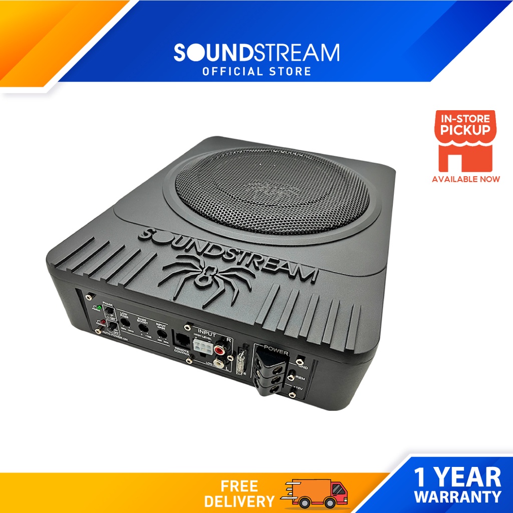 SOUNDSTREAM Arachnid Series Active Subwoofer with Amplifier (8") ARN ...