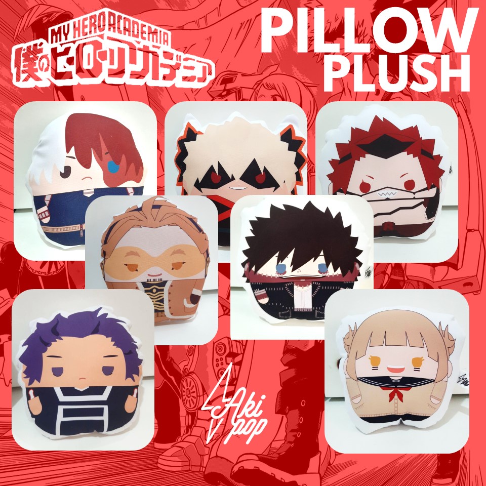 MY HERO ACADEMIA PILLOW PLUSHIE PLUSH Todoroki Hawks Bakugo Shinso Dabi ...