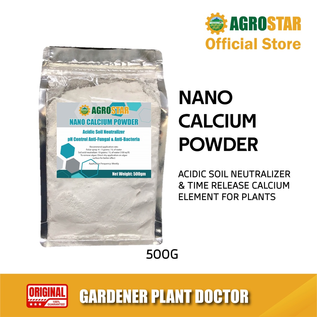 AGROSTAR Nano Calcium Powder For Acidic Soil Neutralizer/pH Control ...