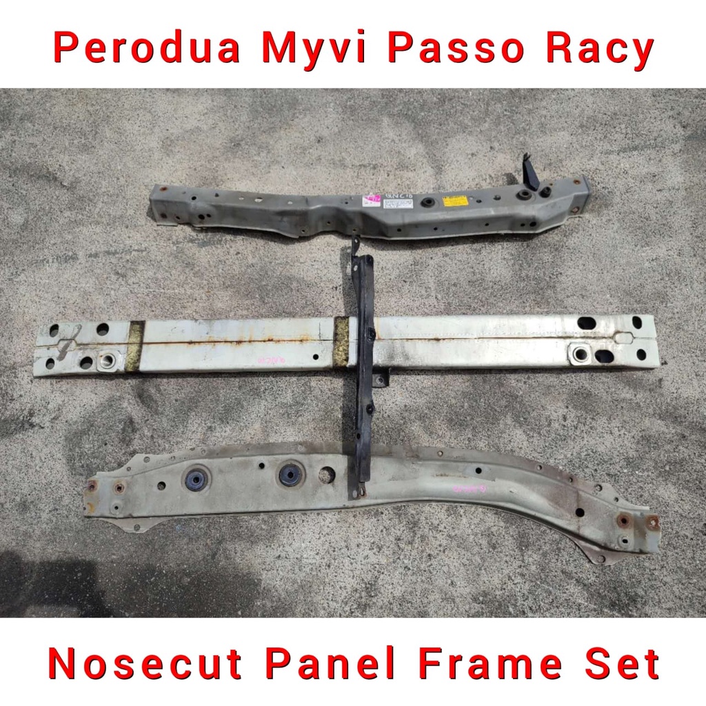 Perodua Myvi Passo Racy QNC10 Nose Cut Frame Panel Set / Front Radiator ...