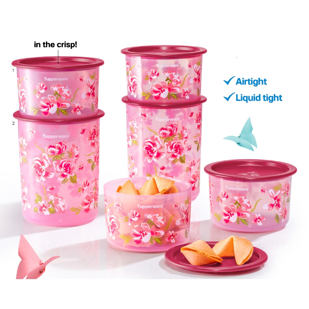 Tupperware Bloom Delight One Touch Set | Shopee Malaysia