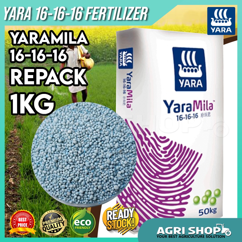 Agrishop YaraMila 16-16-16 (1KG) Baja YaraMila Compound Fertilizer Yara ...