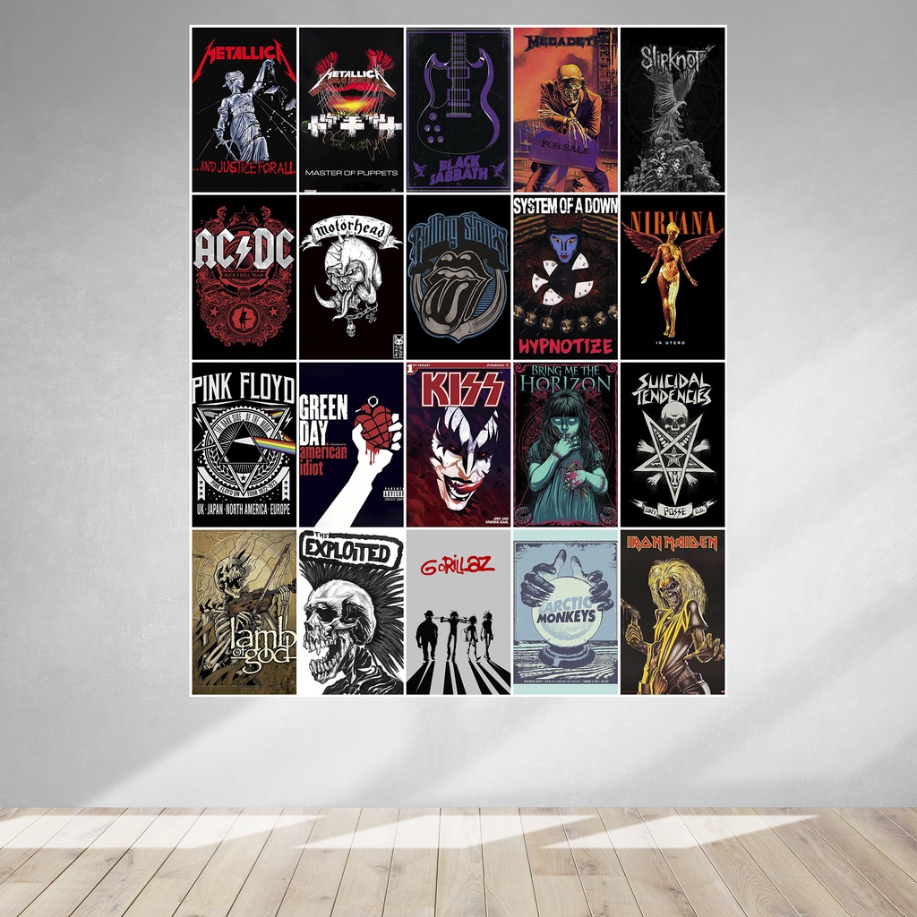 [20Pcs] Size A5 POSTER BAND | Band SERIES Wall POSTER | Band LEGEND ...