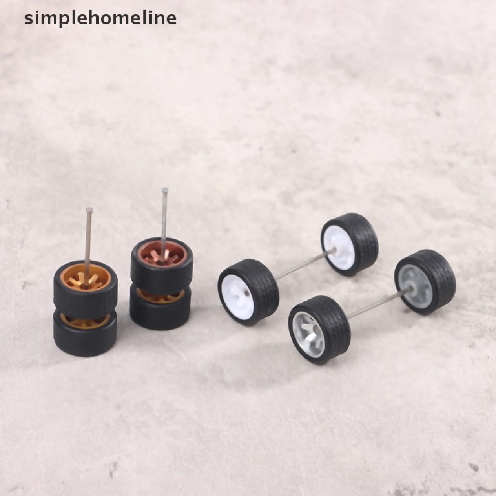 simplehomeline 1Set 1:64 Car Wheels For Hotwheels Rubber Tire With ...