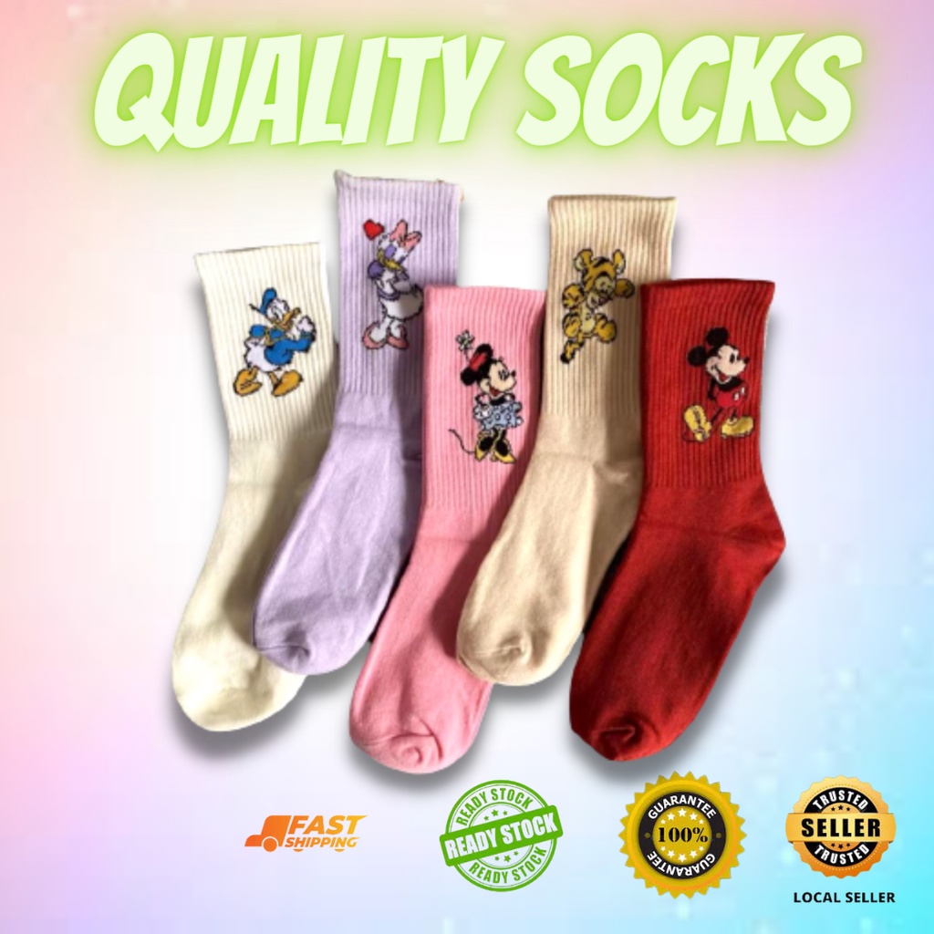 Sarung Kaki Wanita Medium Disney Mickey Mouse Minnie Donald Duck Daisy ...