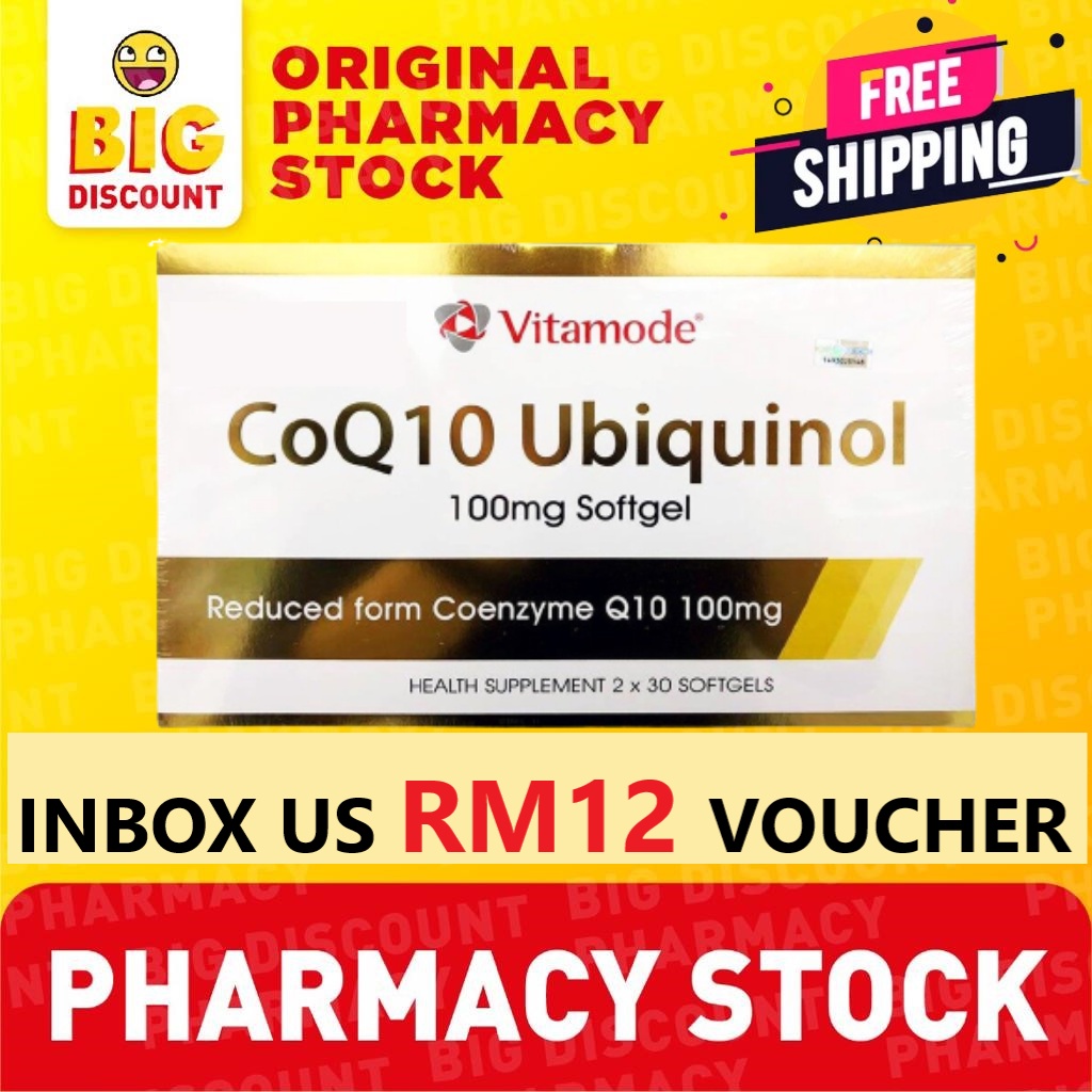 [DISCOUNT PHARMACY] Vitamode CoQ10 UbiQuinol 100mg 30s- Replenish ...
