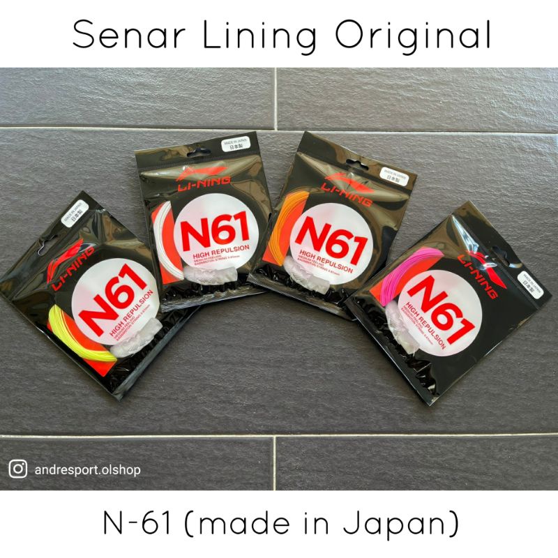 Original N-61 Lining Badminton Racket Strings | Shopee Malaysia
