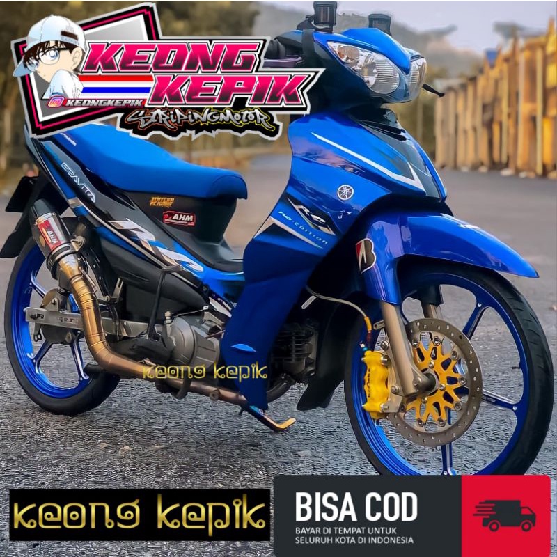 STRIPING STICKER LIS MOTORCYCLE VARIATIONS YAMAHA JUPITER Z/SPARK 115 ...