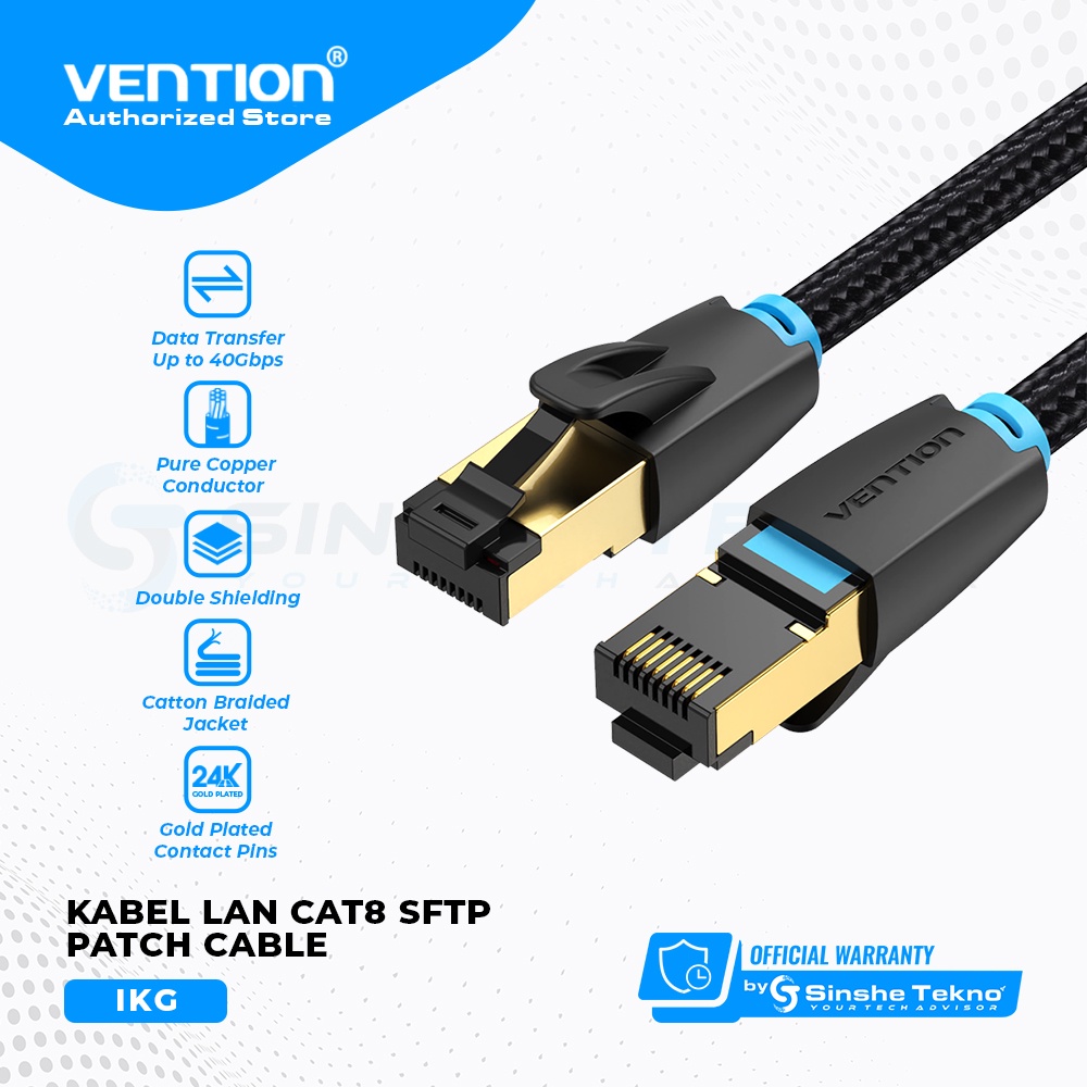 Vention Lan Cable Cat8 40Gbps RJ45 SFTP Patch Cord Ethernet Cat5e Cat6 ...