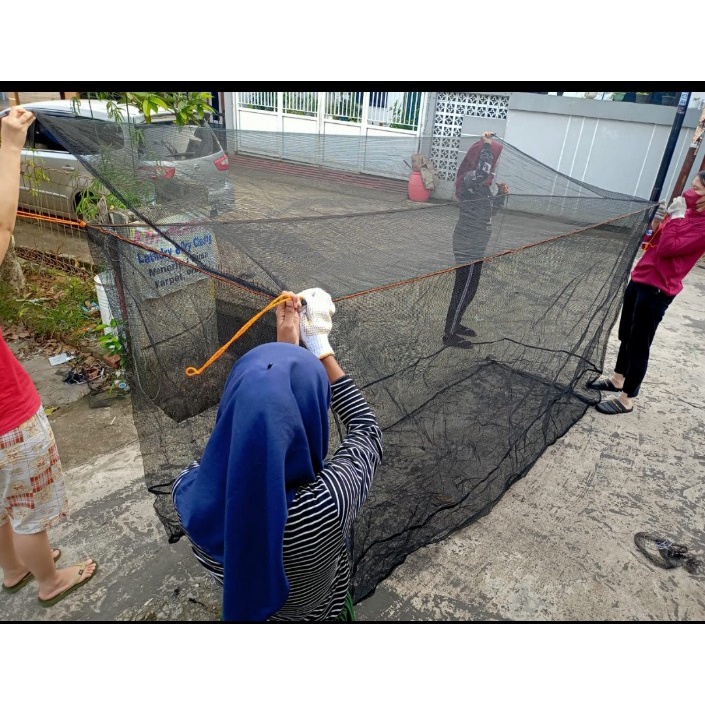 Fish cage with lid 1m x 1m x 1m fish waring | Shopee Malaysia