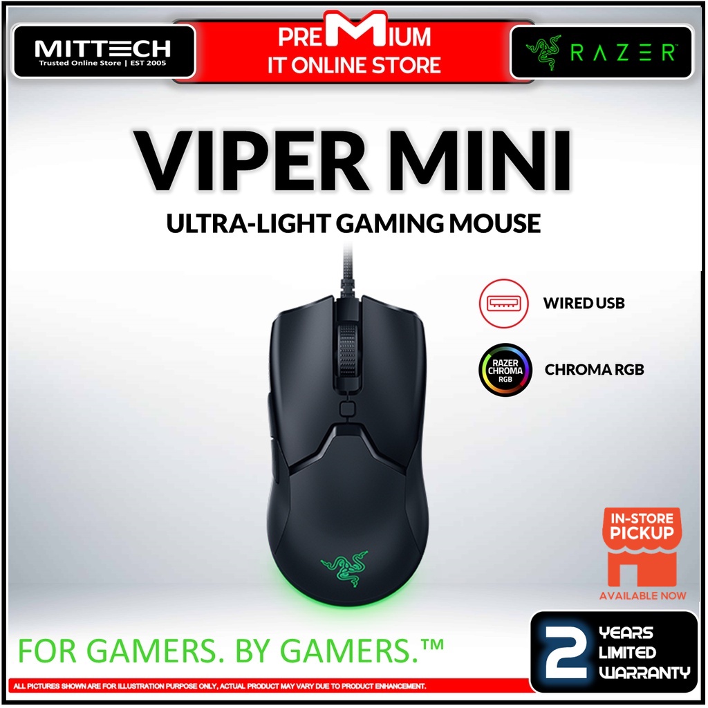 Razer Viper Mini Ultra-Light Gaming Mouse | 61G ULTRA-LIGHTWEIGHT ...