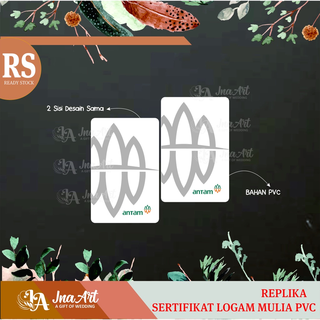 REPLIKA Replica precious metal cards for dowry decorations | Shopee ...