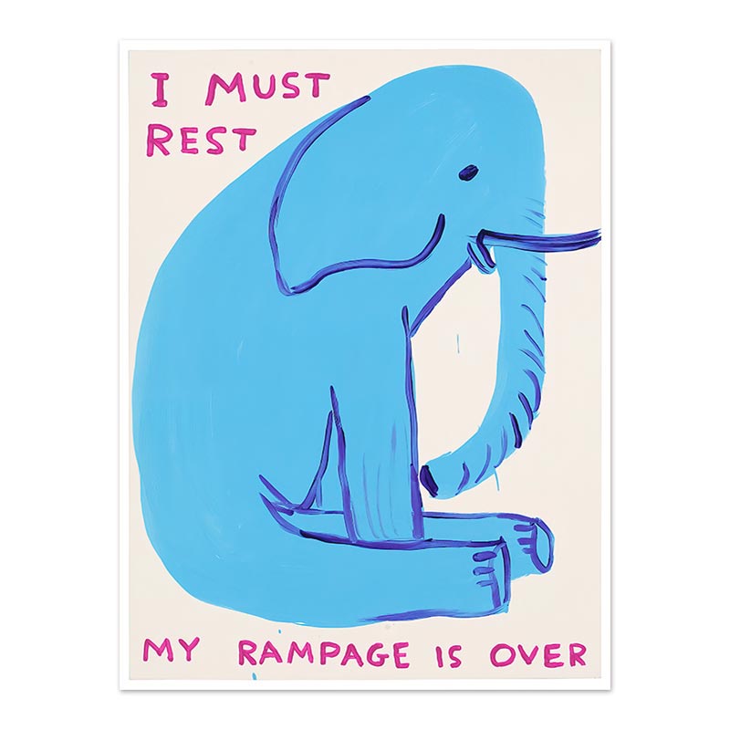 Abstract David Shrigley Banana Elephant Spades Wall Art Prints Canvas ...