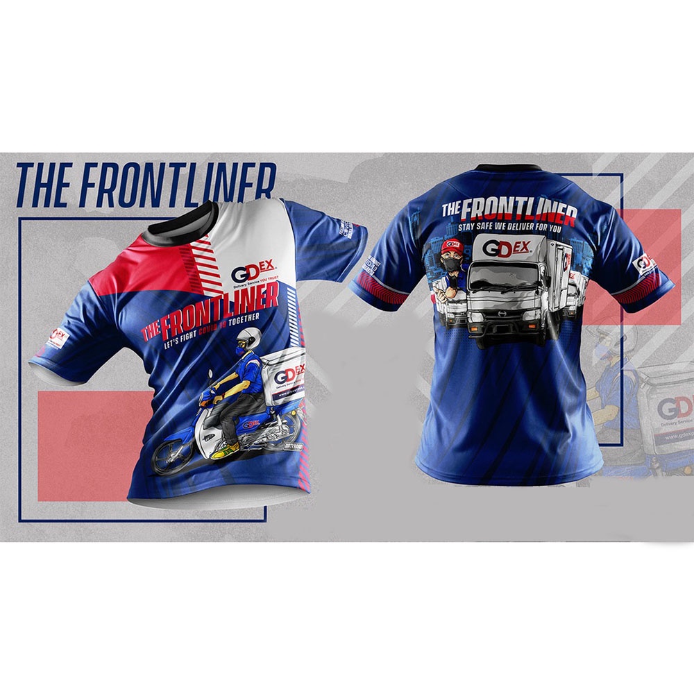 stock new ready !! roundneck gdex courier service jersey 1st edition ...
