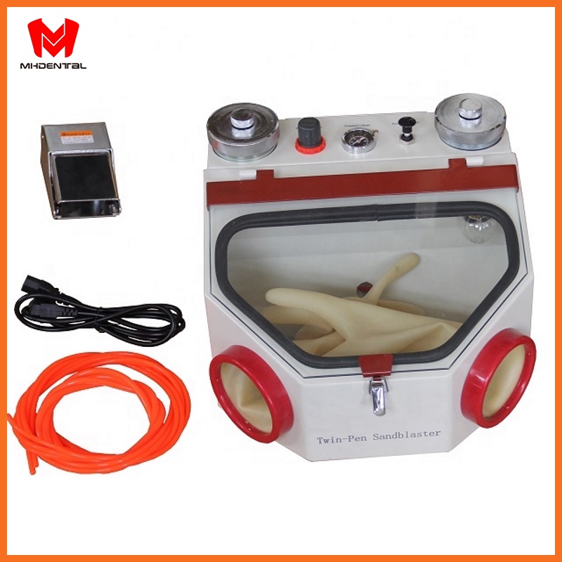 Dental double handle sand blaster LED sand blaster mechanic spray ...