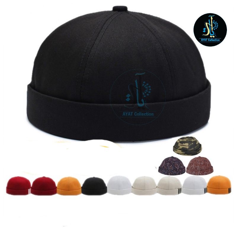 Korean Style MikiHat Topi Kopiah Viral Topiah Trend Baru Songkok Roll ...