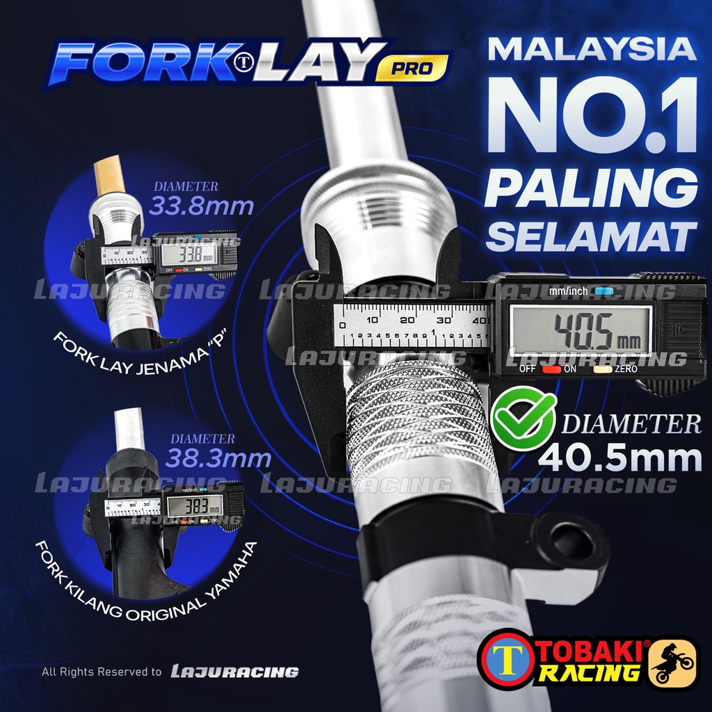 TOBAKI RACING Fork Lay PRO Y15ZR LC135 Y16ZR RSX150 ZX150 KR150 Y15 Y16 LC 4S V1 V2 V7 V8 5S ...