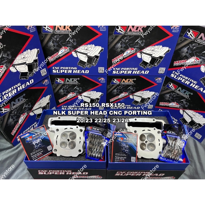 RS150 RSX150 V3 V3+ V5 NLK SUPER HEAD CNC PORTING 20/23 22/25 23/26 ...