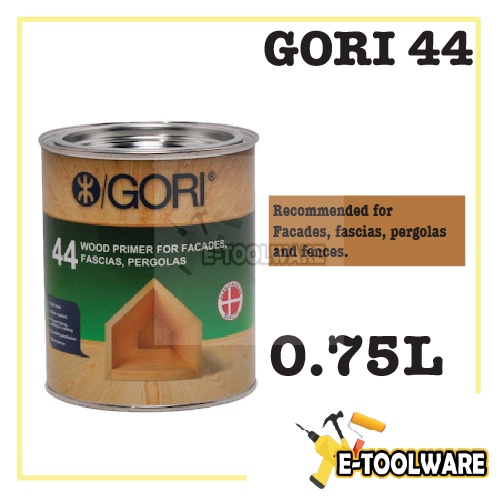GORI 44 0.75L - Wood Primer for Facades, Fascias, Pergolas (Sealer, 1st ...
