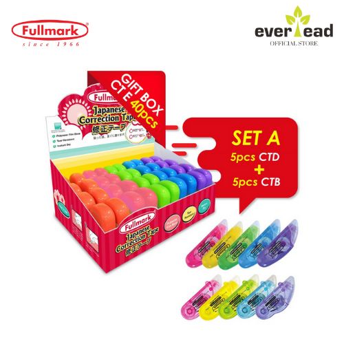 Fullmark Correction Tape - 50 pcs / 5mm x 6m Each (Model B / Model D ...
