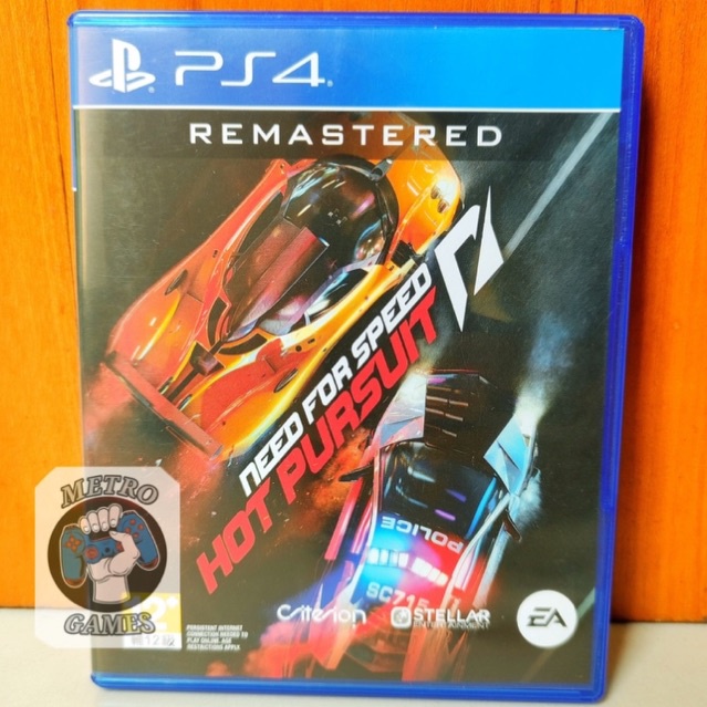 Ps4 Cassette Need for Speed Hot Pursuit Remindered Playstation PS 4 5 ...