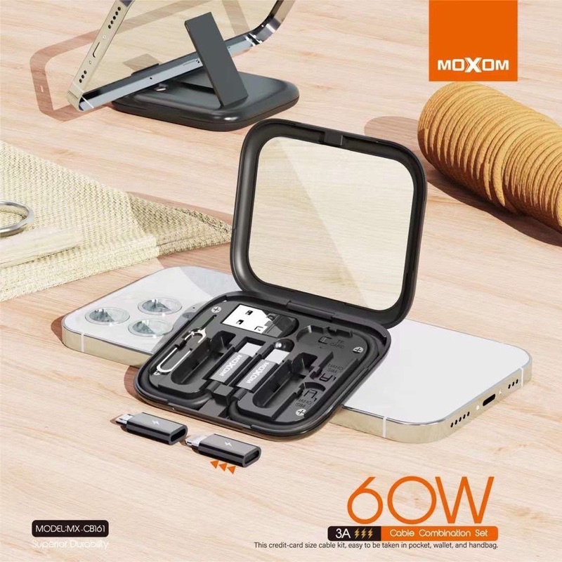 MOXOM MX-CB161 Superior Durability Cable Multiple 3A 60W PD Type C ...