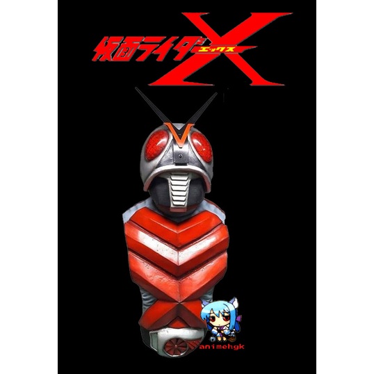 Kamen Rider X Mask Ax X Red Ant V5 1/2.5 bust vinyl figure model ...