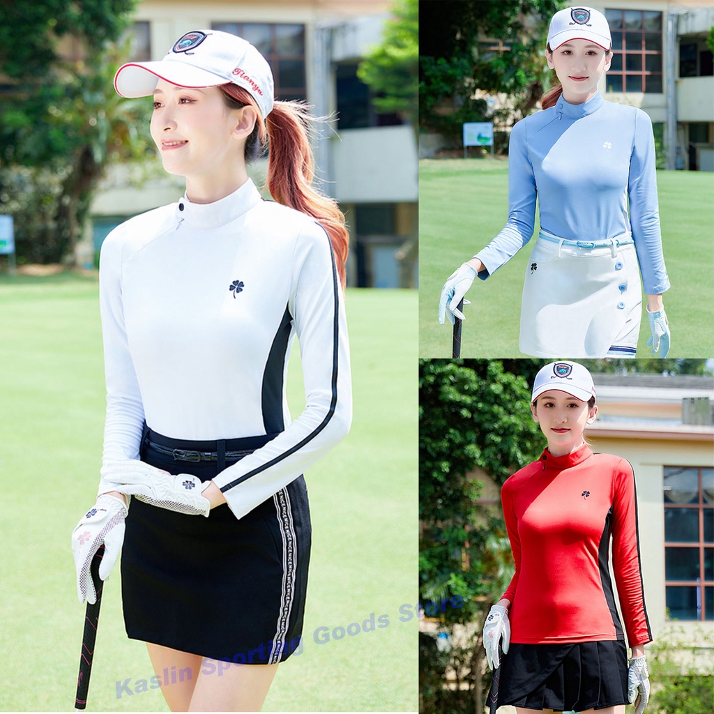 TTYGJ Golf Apparel Women's Long Sleeve Sunscreen Ball Shirt Stand ...