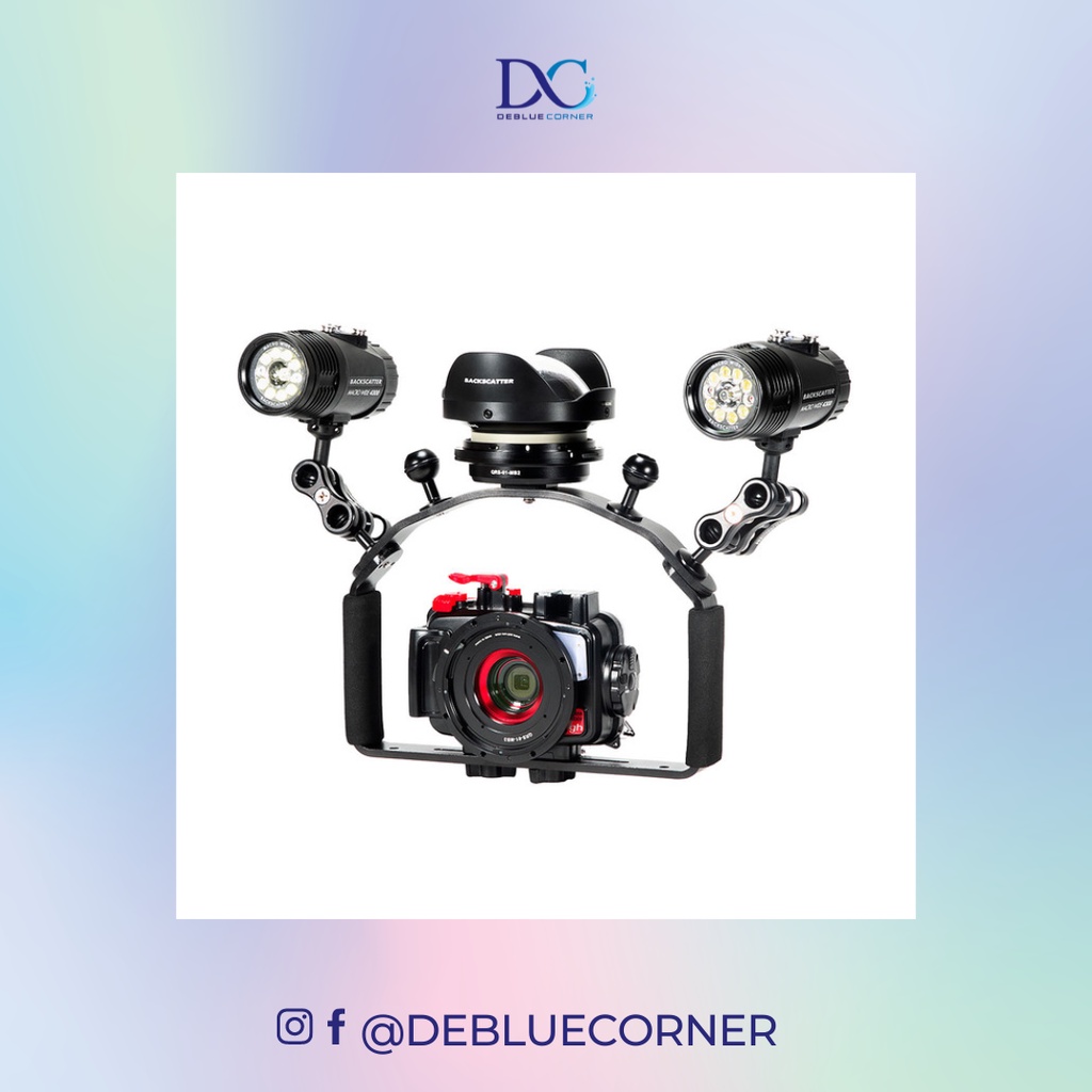 BACKSCATTER Wide Double Handle and Tray for GoPro, Compact & Mirrorless ...