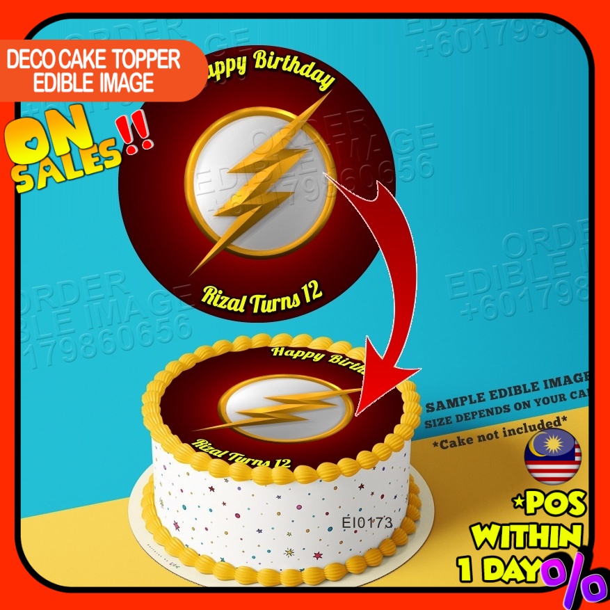 Printing EI Logo The Flash Edible Image Print Cake Photo Icing Paper ...
