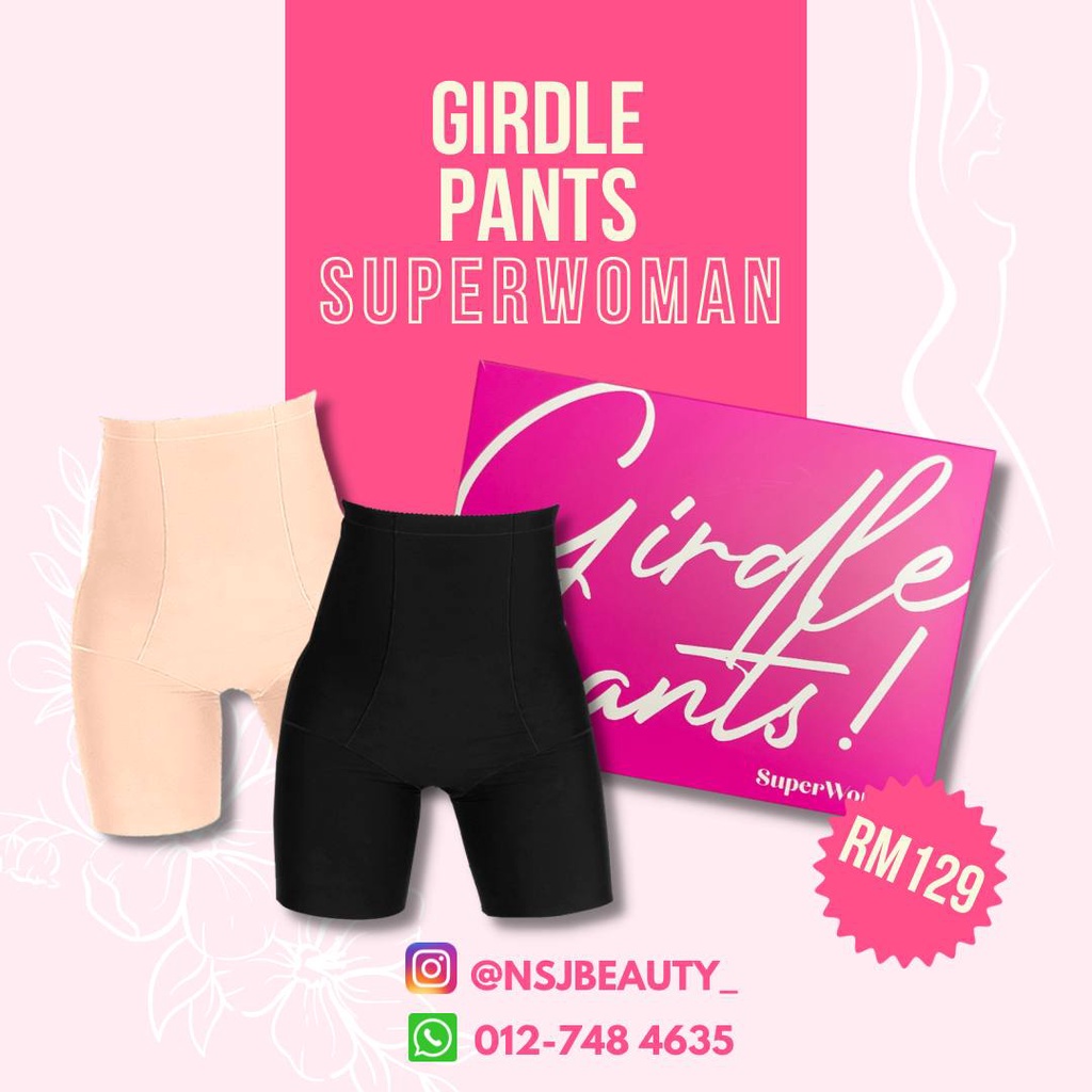 SUPERWOMAN Sexycurve High Waist Slimming Girdle Pants Slimless | Shopee ...