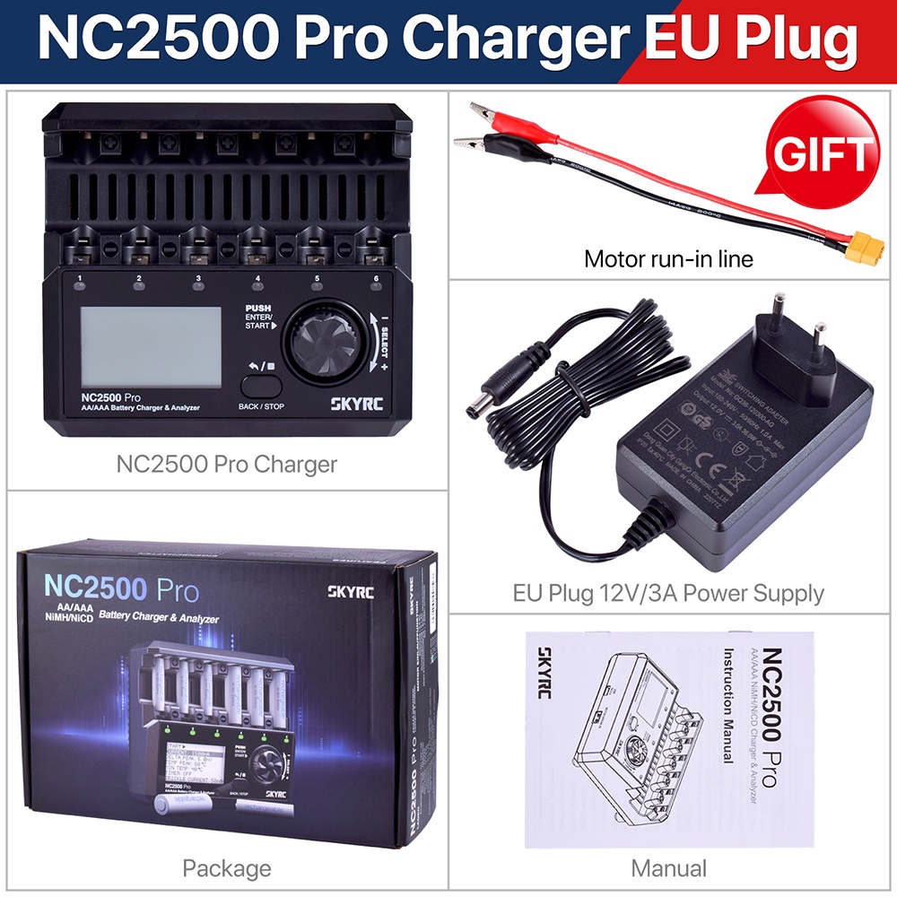 SKYRC MC3000 Charger NC2500 Pro / NC2200 Smart Battery Charger | Shopee ...