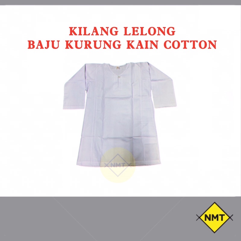 KILANG LELONG BAJU KURUNG PUTIH KAIN COTTON/SIKIT KUNING | Shopee Malaysia