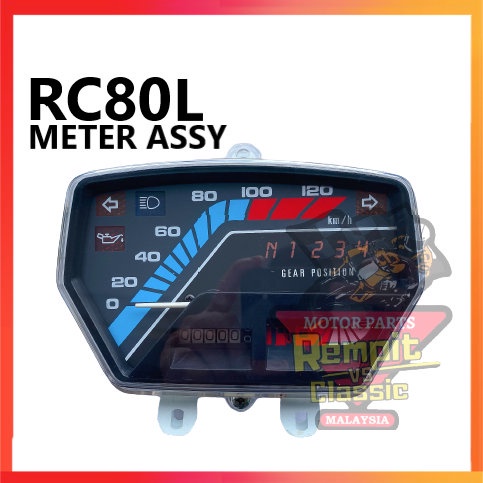 REMPIT SUZUKI RC80L METER ASSY Sprinter SPEEDO METER COMPLETE SET ...