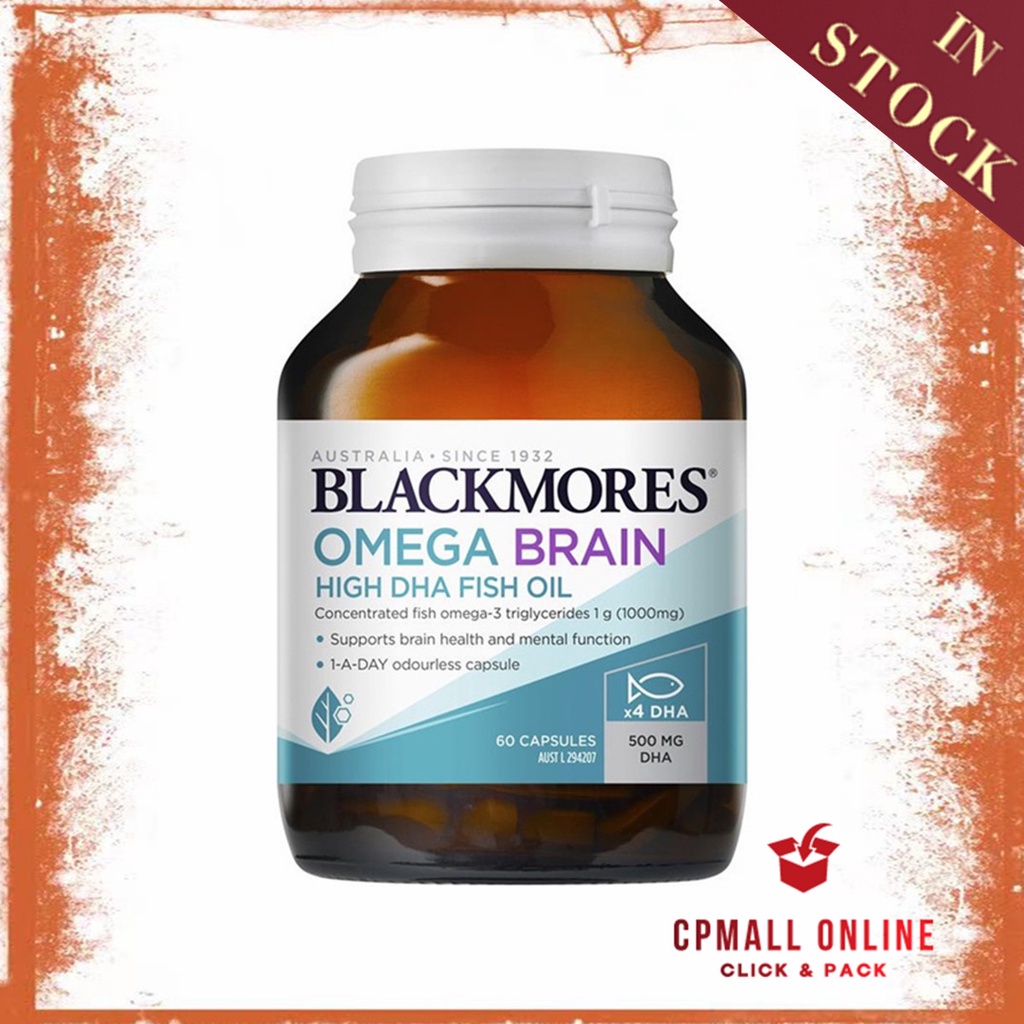 [Expiry Date 02/29] Blackmores Omega Brain High DHA 500mg Odourless ...