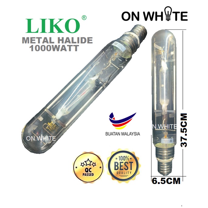LIKO METAL HALIDE / PHILIPS SON-T TUBE 1000W E40 HOLDER DAYLIGHT ...