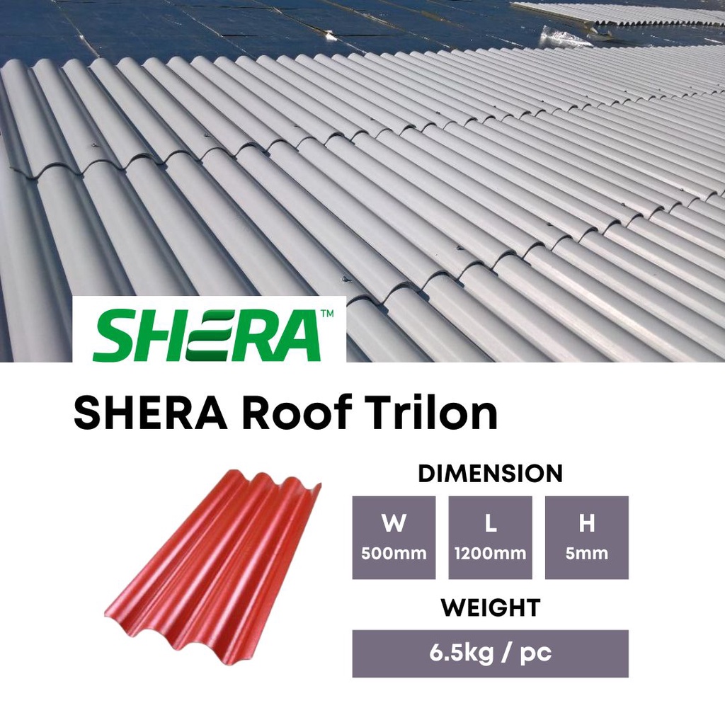 Shera Roof Trilon / PER PIECE | Shopee Malaysia