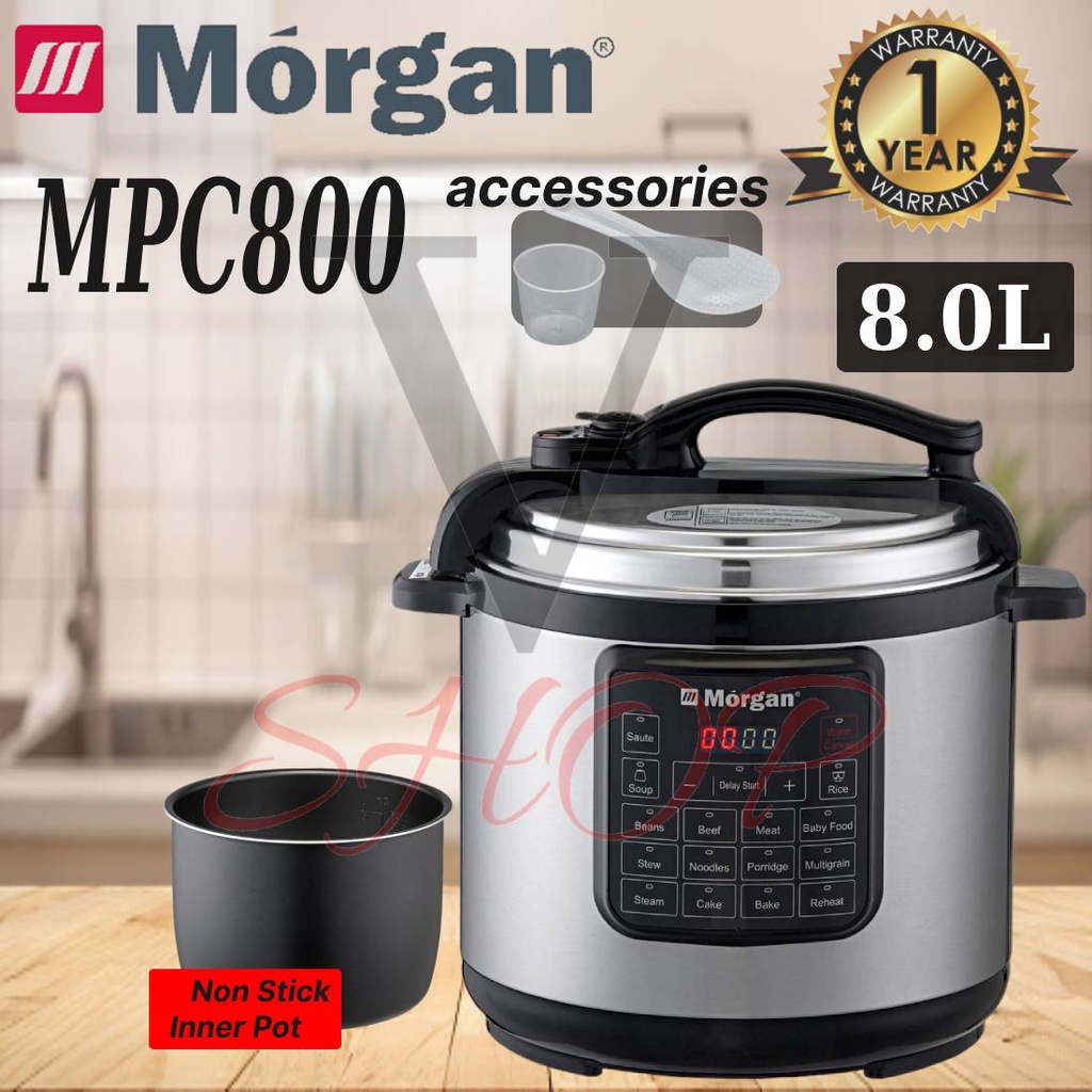 ELBA 6.0L PRESSURE COOKER EPC-N6082(BR) || MORGAN 6.0L & 8.0L PRESSURE ...