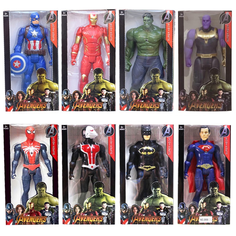 Superhero Action Delightful Figures With Led Light Featuring Spiderman ...