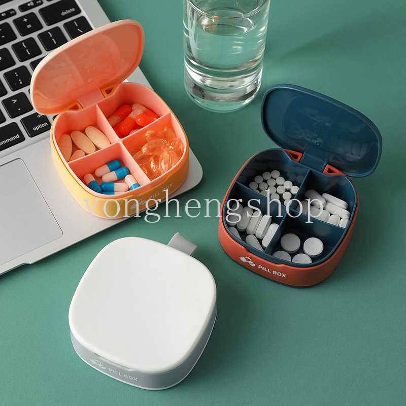 Travel Portable Mini Pill Case Medicine Dispenser Weekly Drug Capsule ...