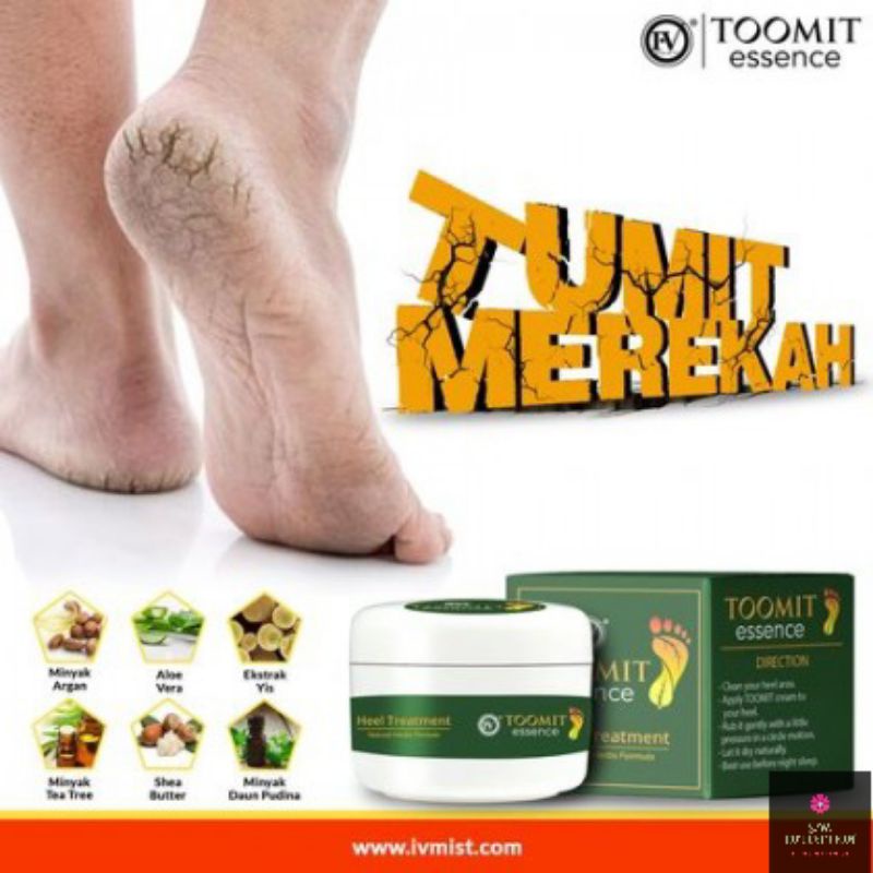 01: IV TOOMIT ESSENSE CREAM / Krim Ubat Tumit Tapak Kaki Merekah / Kaki ...