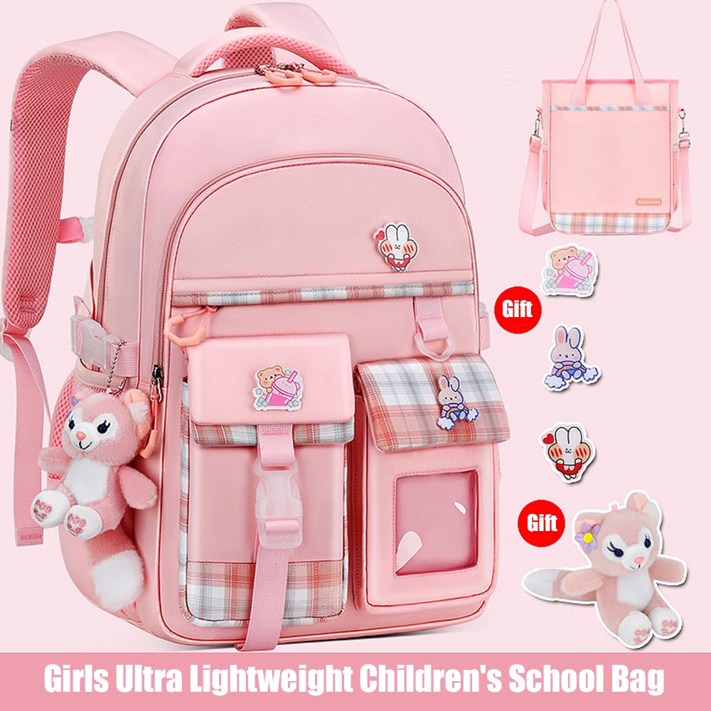 New schoolbag girls schoolbag primary school schoolbag grades 1-6 to ...