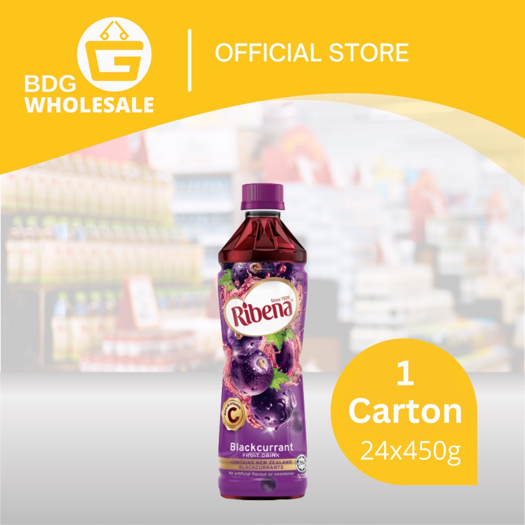 Ribena Blackcurrant Fruit Drink - Regular 24 x 450ml | Shopee Malaysia